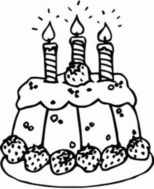 Free & Easy To Print Cake Coloring Pages - Tulamama