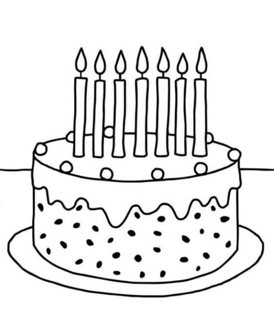 Free & Easy To Print Cake Coloring Pages - Tulamama