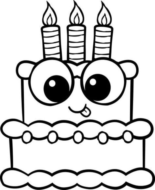 Free & Easy To Print Cake Coloring Pages - Tulamama