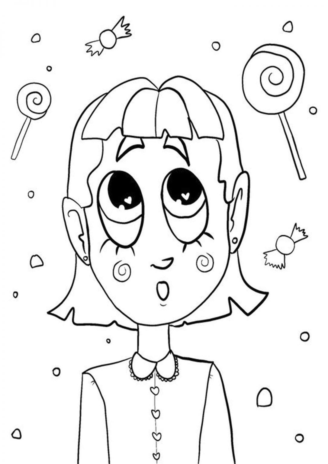 Free & Easy To Print Candy Coloring Pages - Tulamama
