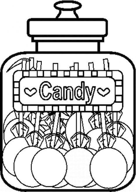 Free & Easy To Print Candy Coloring Pages - Tulamama