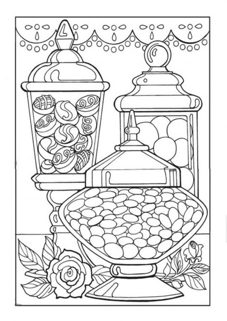 Free & Easy To Print Candy Coloring Pages - Tulamama