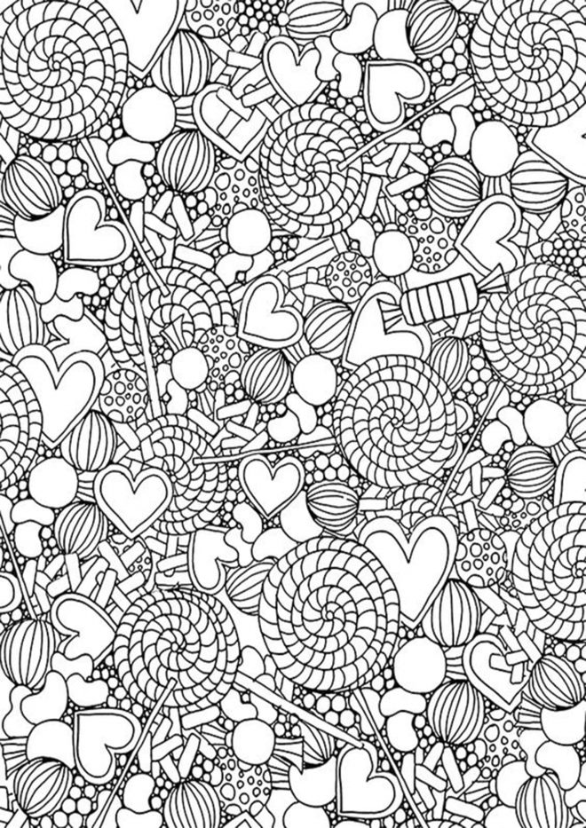 Free & Easy To Print Candy Coloring Pages - Tulamama