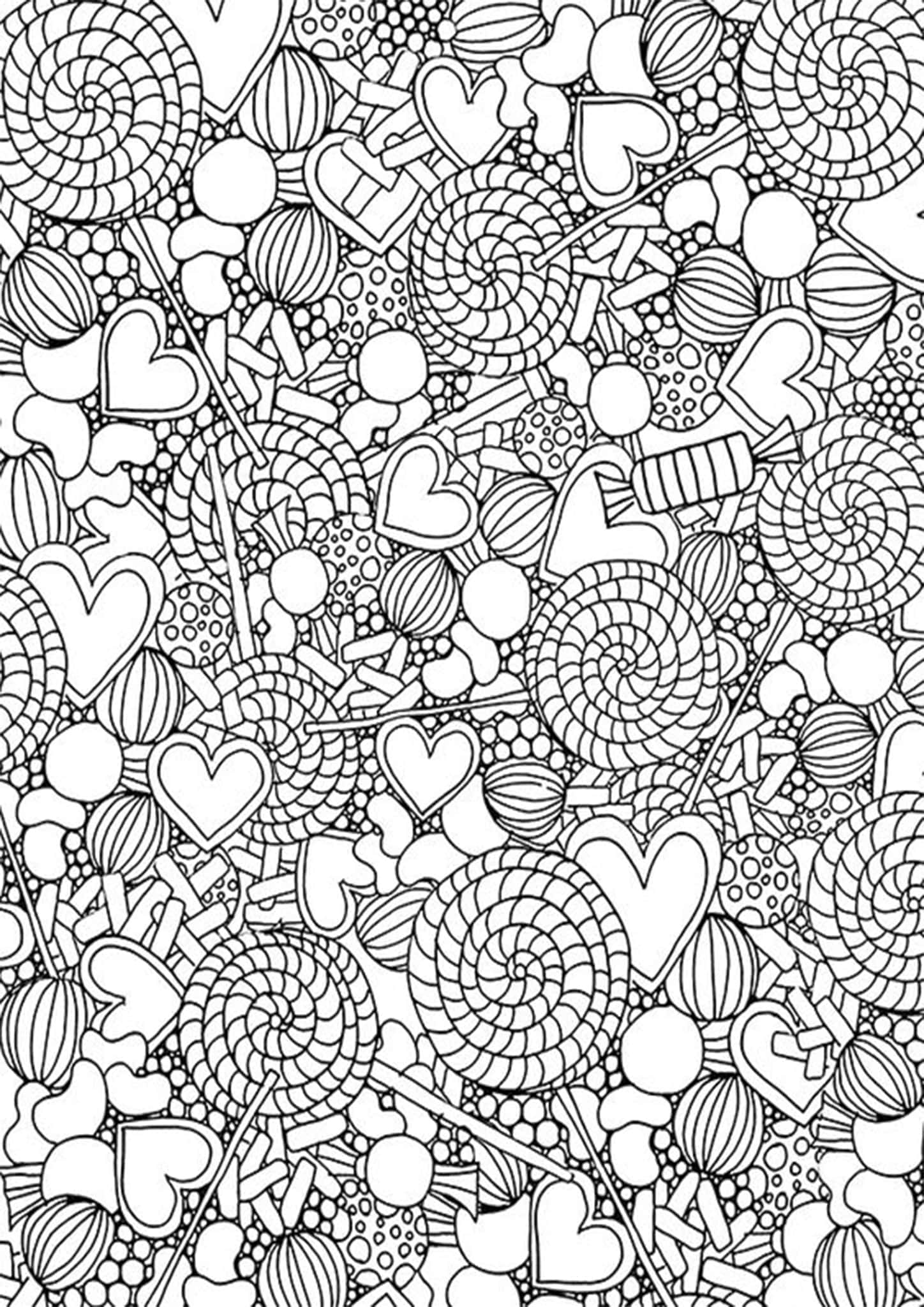 Free & Easy To Print Candy Coloring Pages - Tulamama