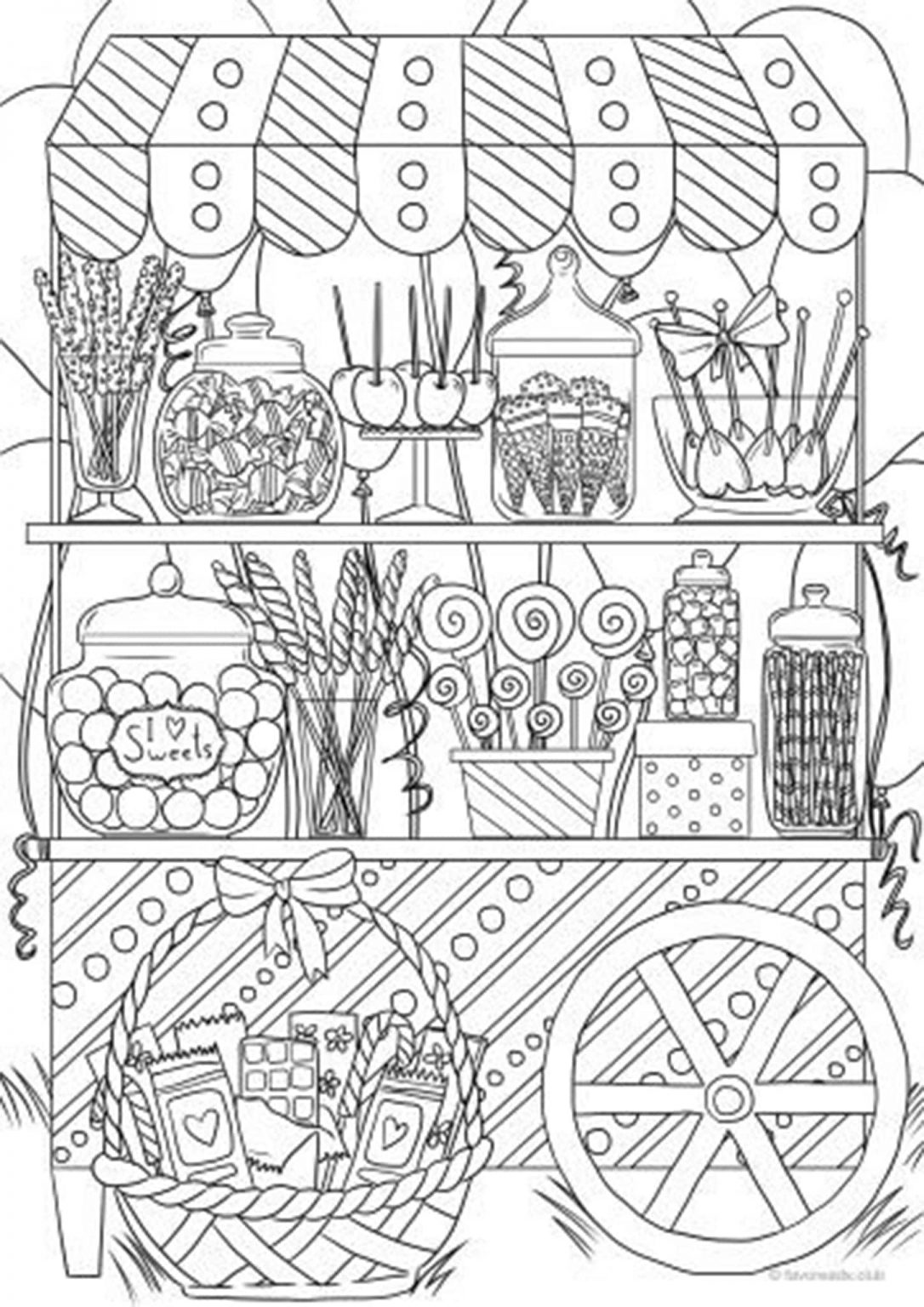Free & Easy To Print Candy Coloring Pages - Tulamama