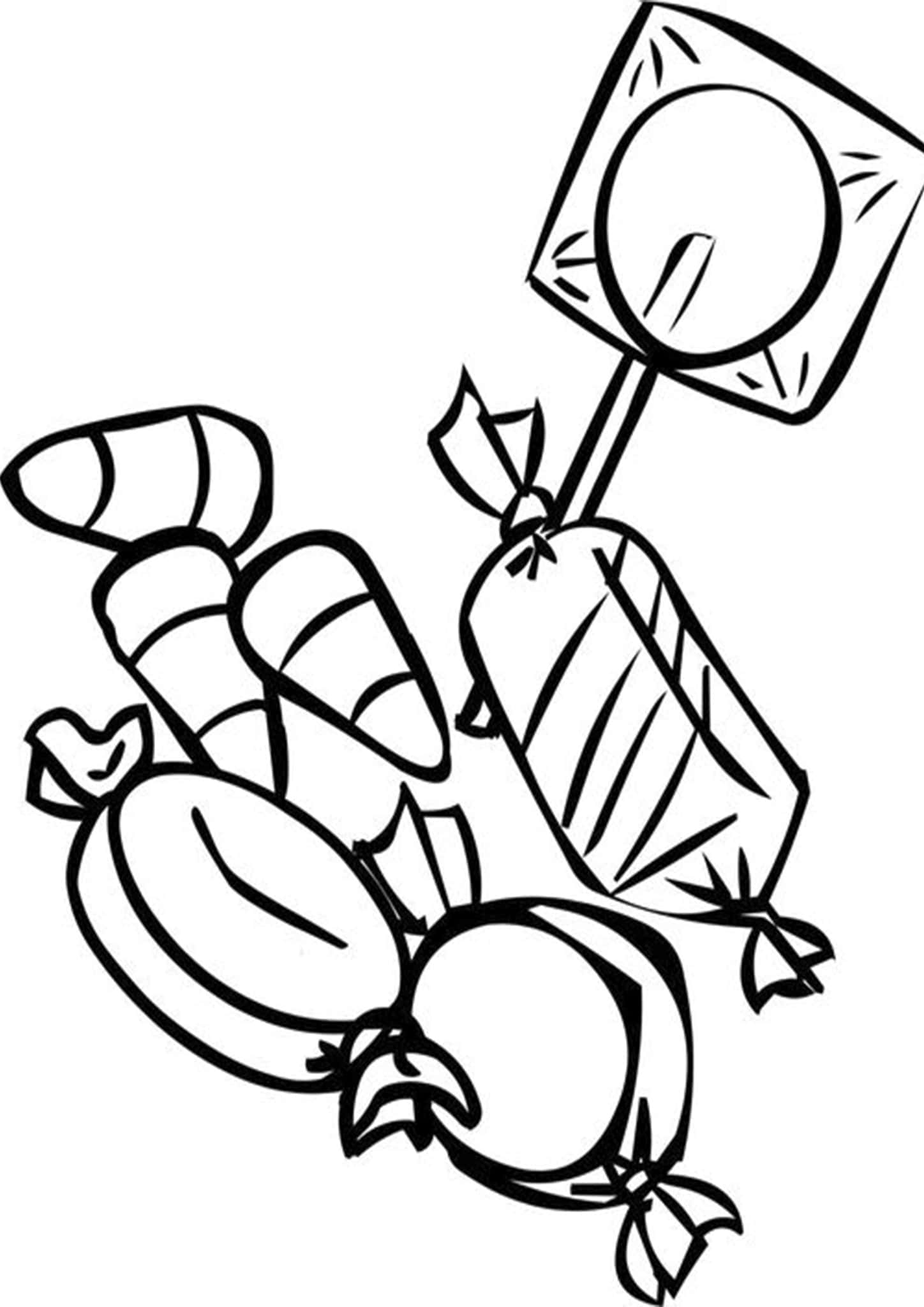 Free & Easy To Print Candy Coloring Pages - Tulamama