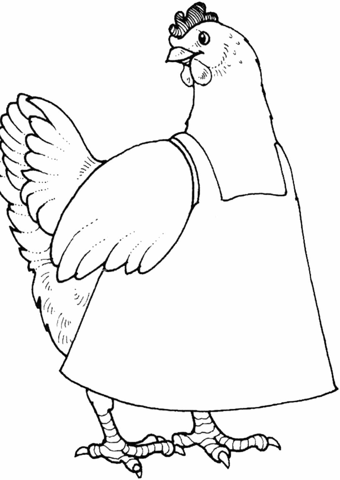 Free & Easy To Print Chicken Coloring Pages - Tulamama