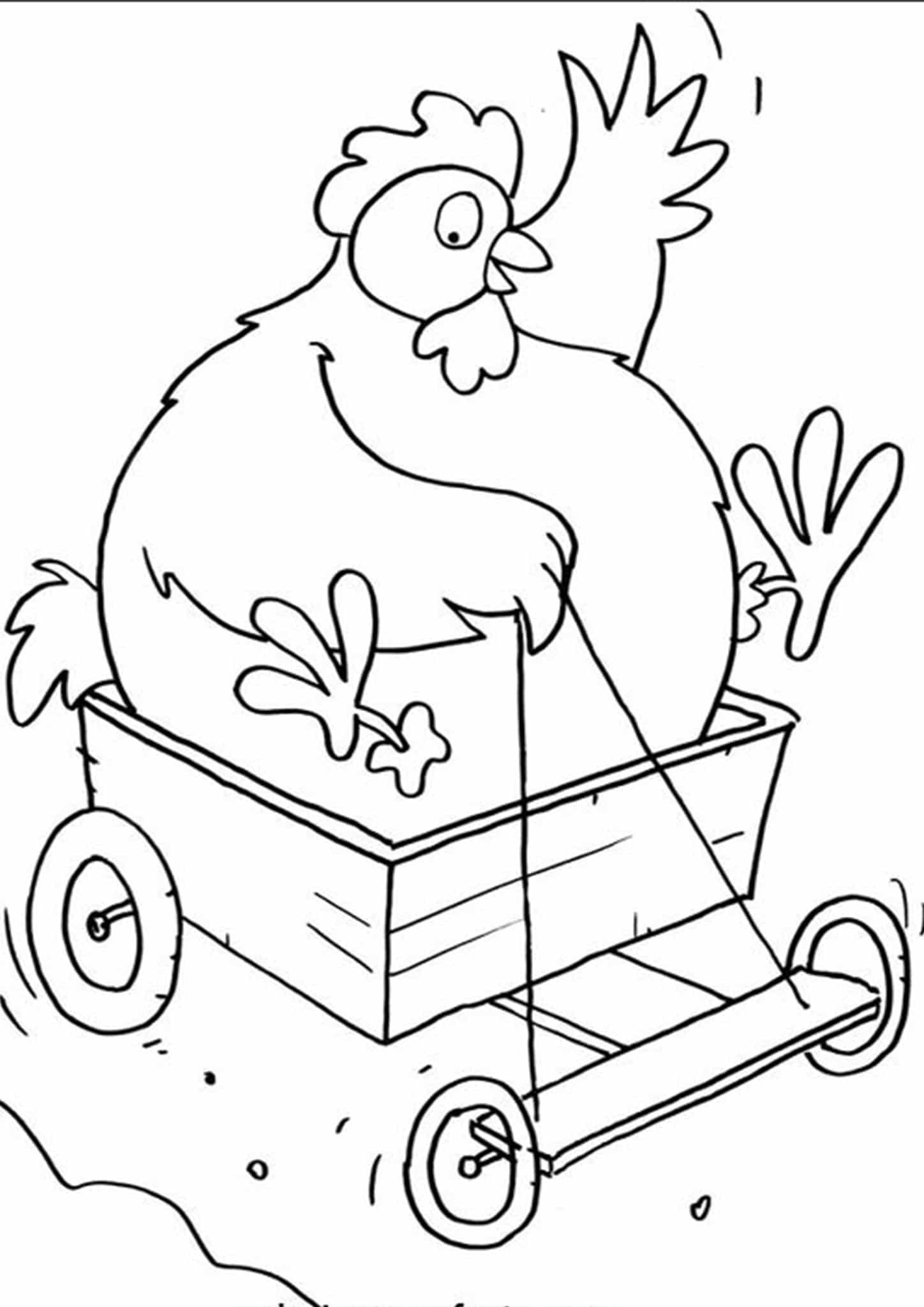 Free & Easy To Print Chicken Coloring Pages - Tulamama