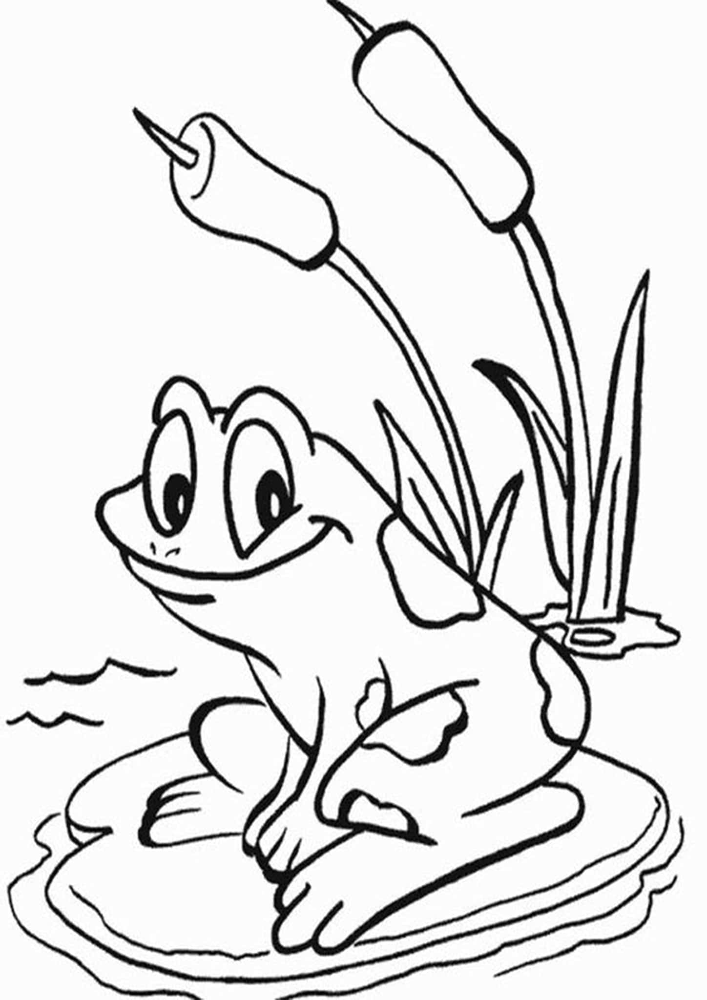 Free & Easy To Print Frog Coloring Pages - Tulamama