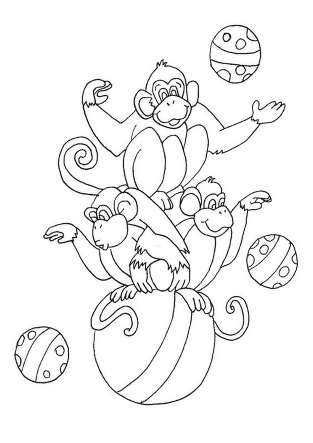 Free & Easy To Print Monkey Coloring Pages - Tulamama