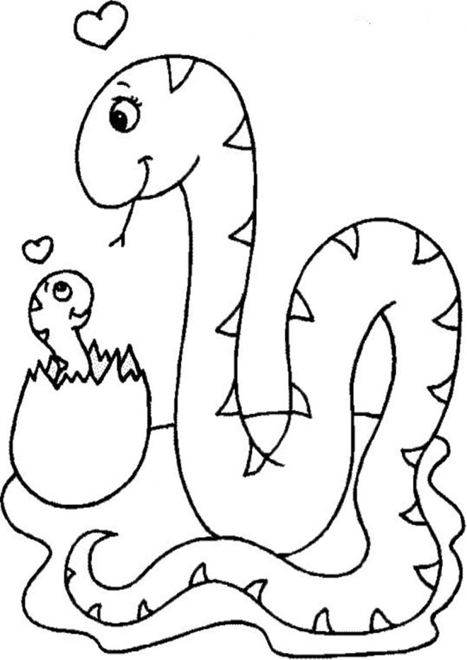 Free & Easy To Print Snake Coloring Pages - Tulamama