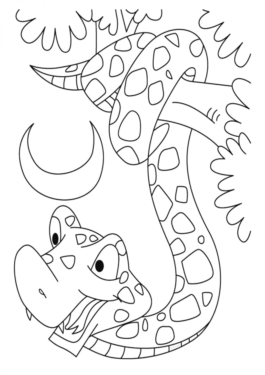 Free & Easy To Print Snake Coloring Pages - Tulamama