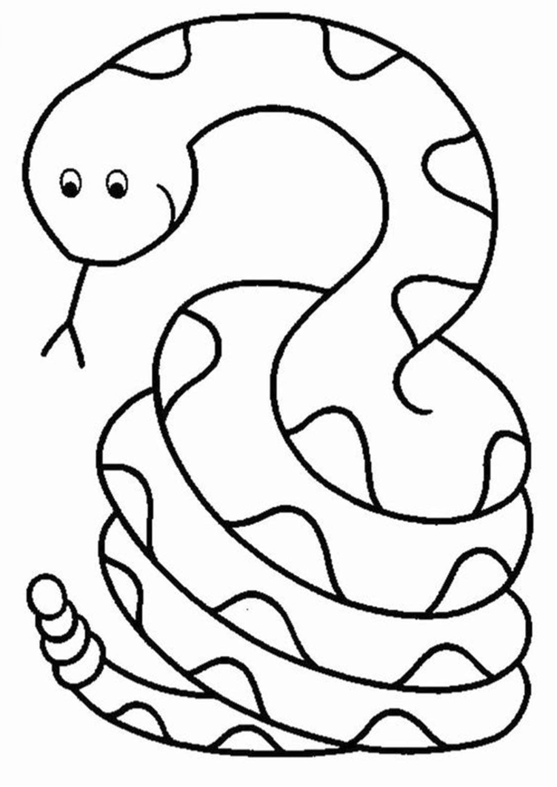 Free & Easy To Print Snake Coloring Pages - Tulamama