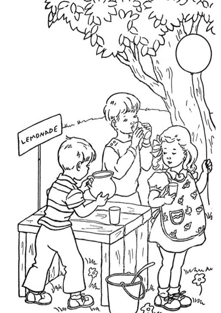 Free & Easy To Print People Coloring Pages - Tulamama