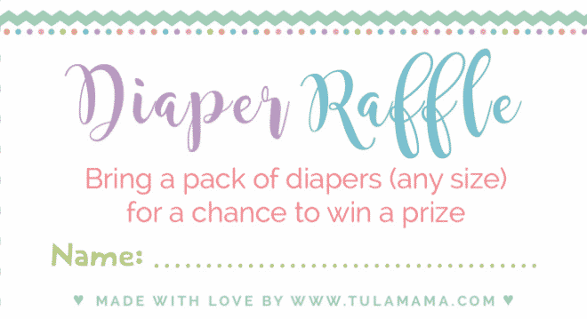 Easy Instructions On Hosting A Successful Diaper Raffle - Tulamama
