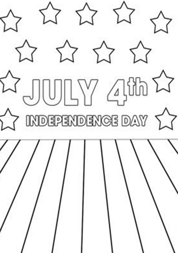 Free & Easy To Print 4th Of July Coloring Pages - Tulamama