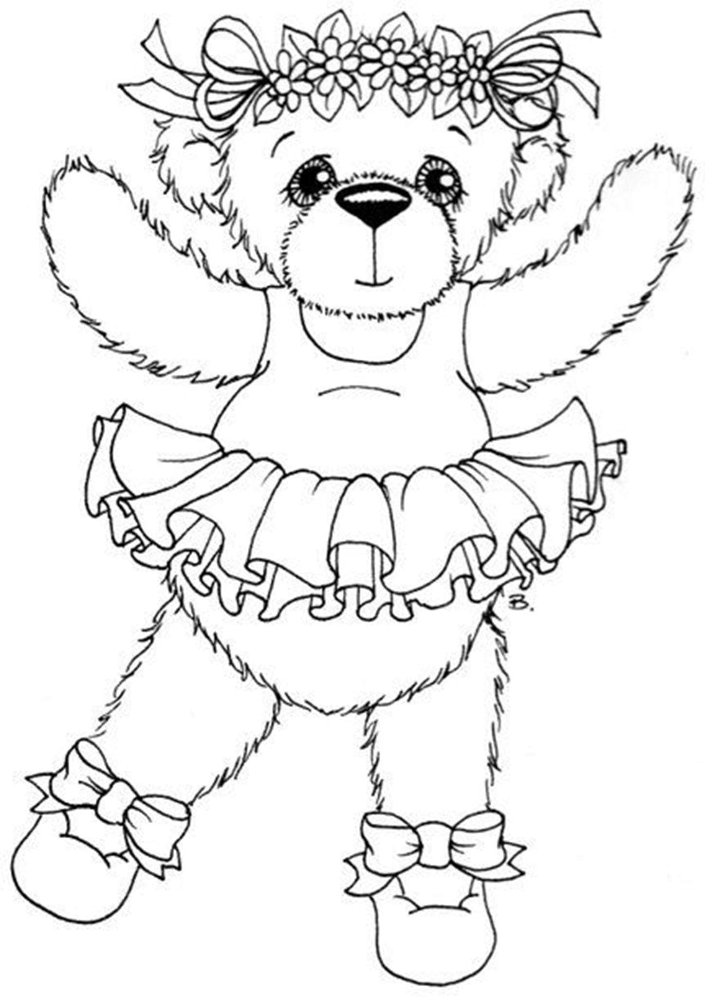 Free & Easy To Print Bear Coloring Pages - Tulamama