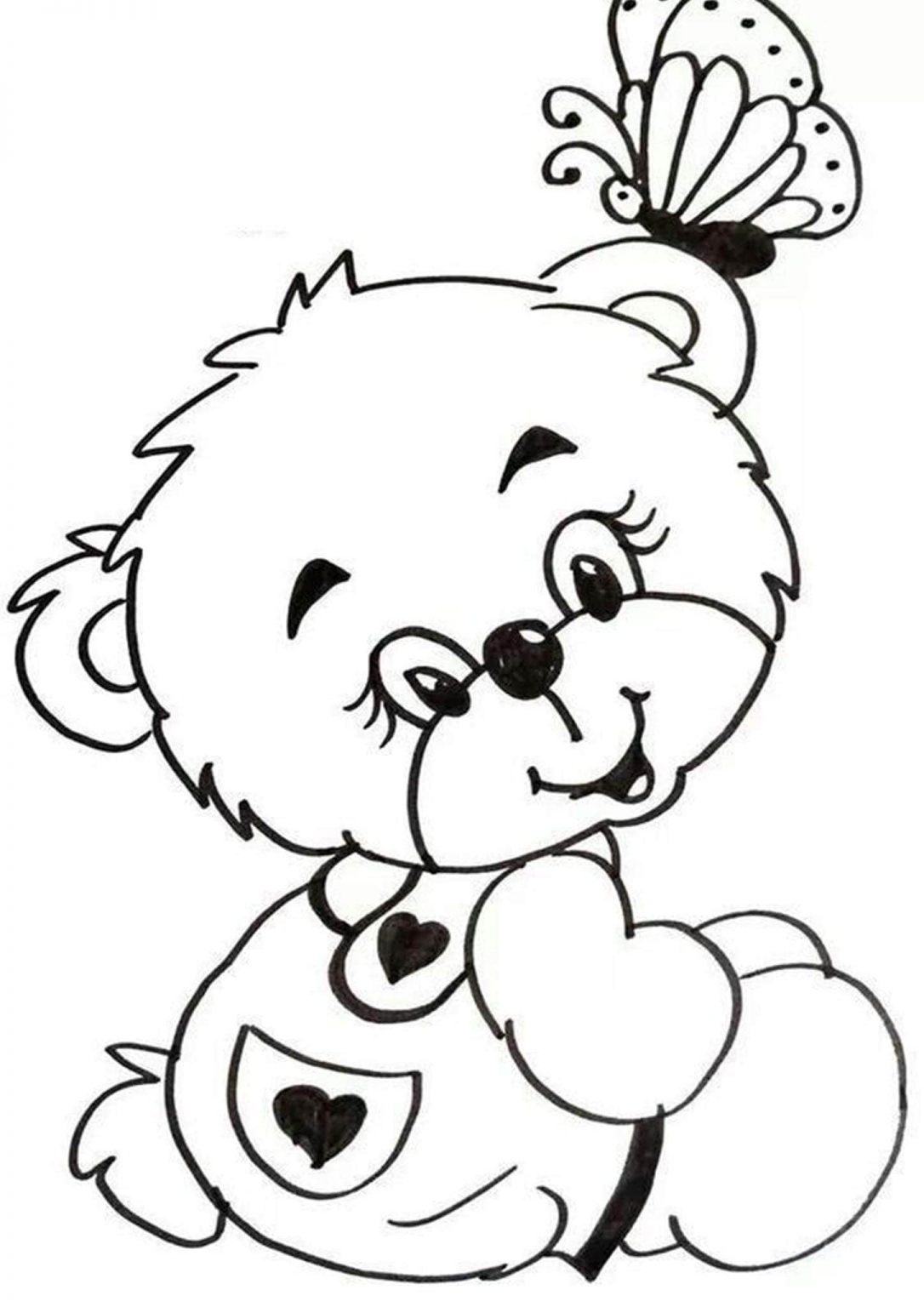 Free & Easy To Print Bear Coloring Pages - Tulamama