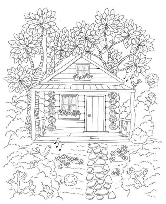 Free & Easy To Print House Coloring Pages - Tulamama