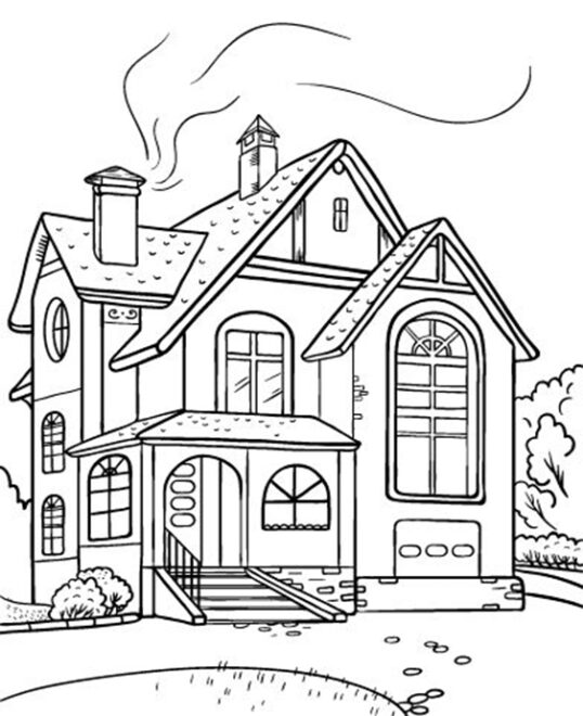 Free & Easy To Print House Coloring Pages - Tulamama