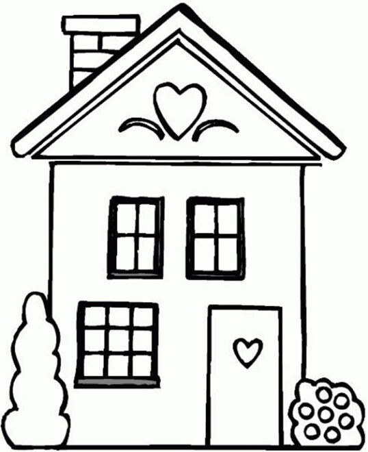 Free & Easy To Print House Coloring Pages - Tulamama