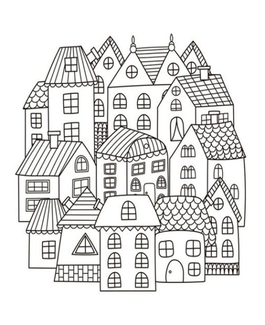 Free & Easy To Print House Coloring Pages - Tulamama