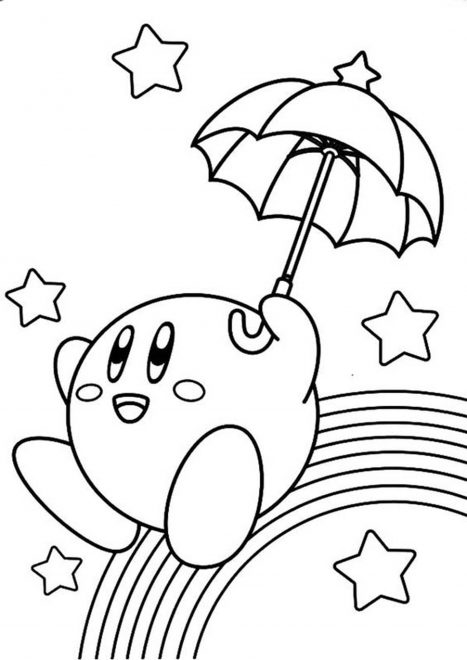Free & Easy To Print Kirby Coloring Pages - Tulamama