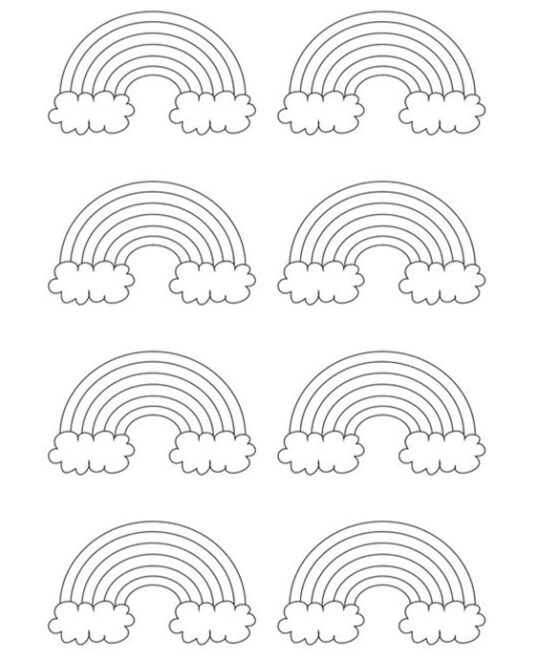 Free & Easy To Print Rainbow Coloring Pages - Tulamama