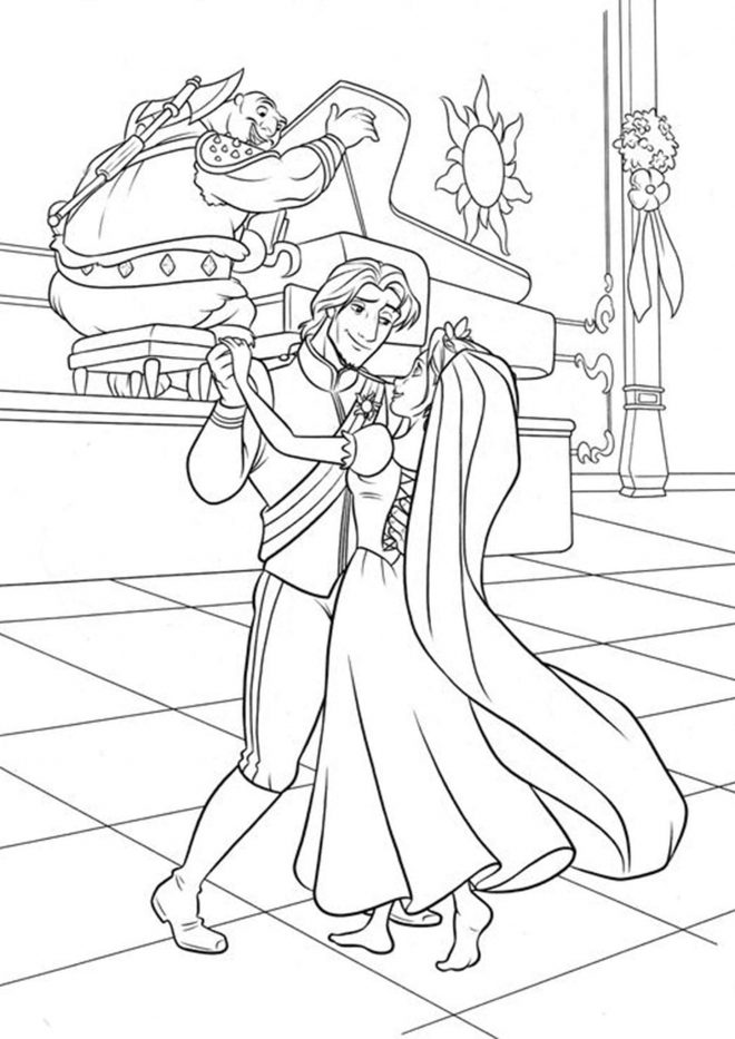 Free & Easy To Print Tangled Coloring Pages - Tulamama