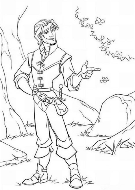 Free & Easy To Print Tangled Coloring Pages - Tulamama