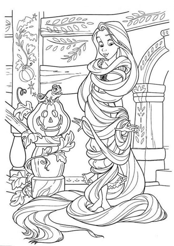 Free & Easy To Print Tangled Coloring Pages - Tulamama