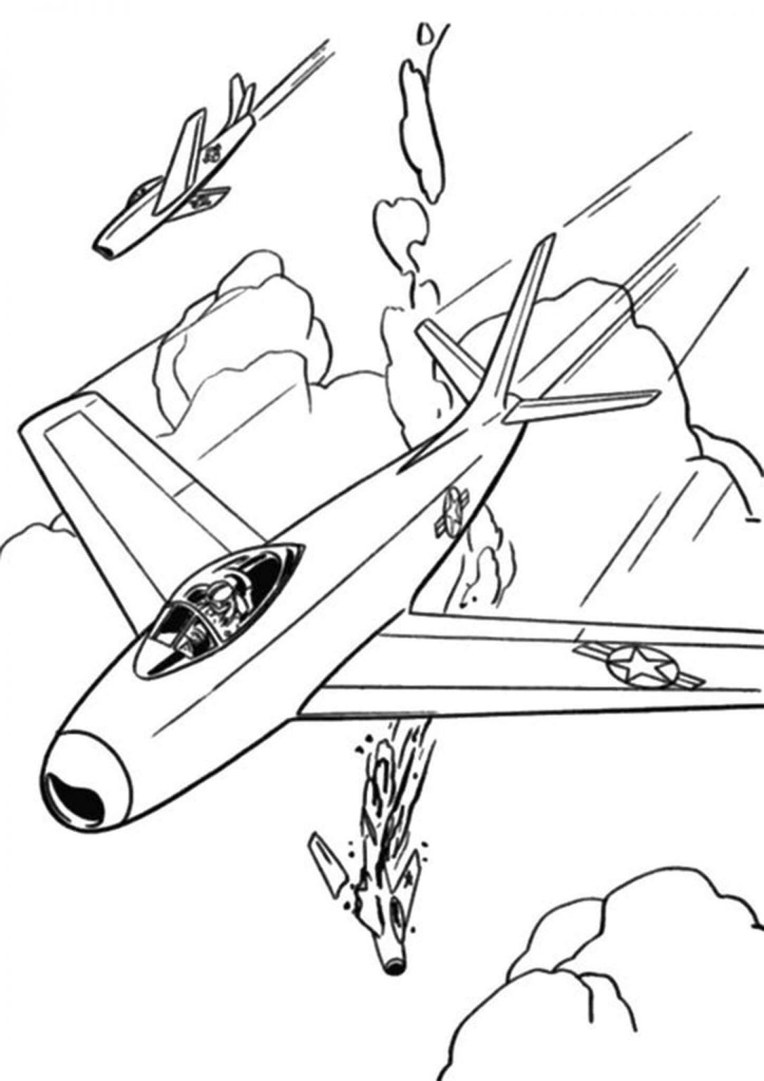 Free & Easy To Print Airplane Coloring Pages - Tulamama