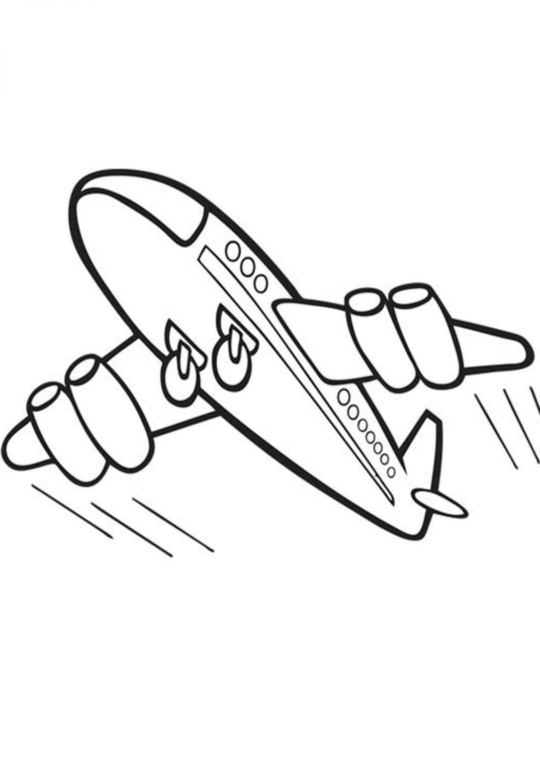Free & Easy To Print Airplane Coloring Pages - Tulamama