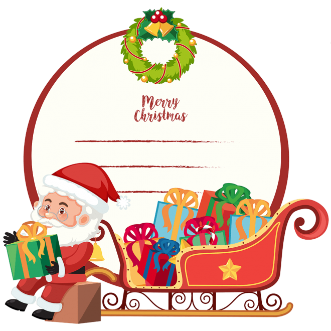 Free & Cute Santa Sleigh Clipart For Your Holiday Decorations - Tulamama