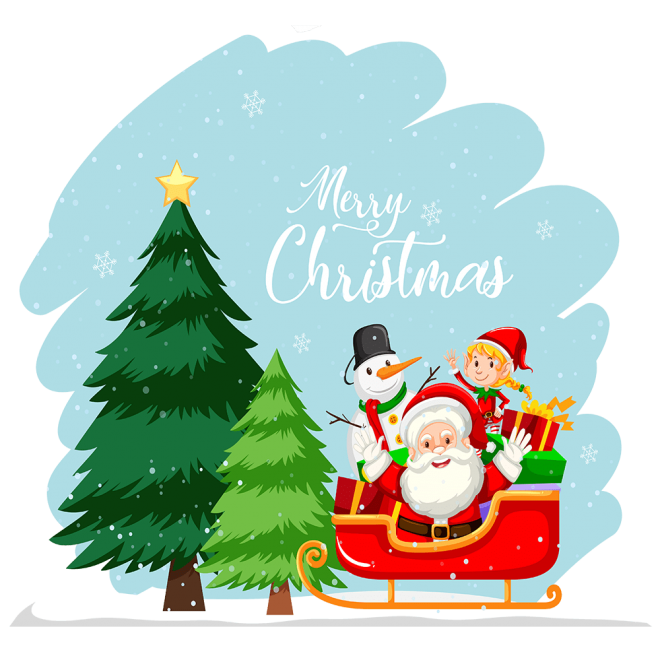 Free & Cute Santa Sleigh Clipart For Your Holiday Decorations - Tulamama