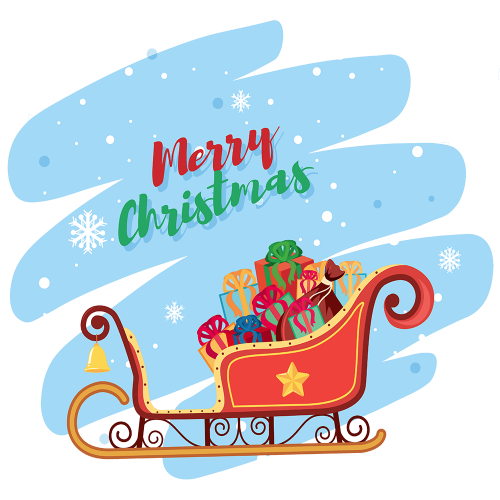 Free & Cute Santa Sleigh Clipart For Your Holiday Decorations - Tulamama