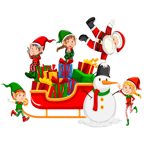 Free & Cute Santa Sleigh Clipart For Your Holiday Decorations - Tulamama