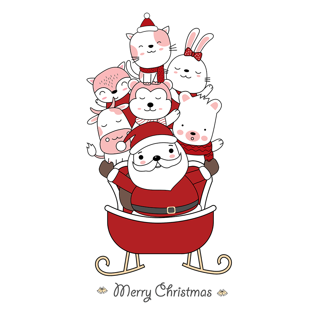 Free & Cute Santa Sleigh Clipart For Your Holiday Decorations - Tulamama