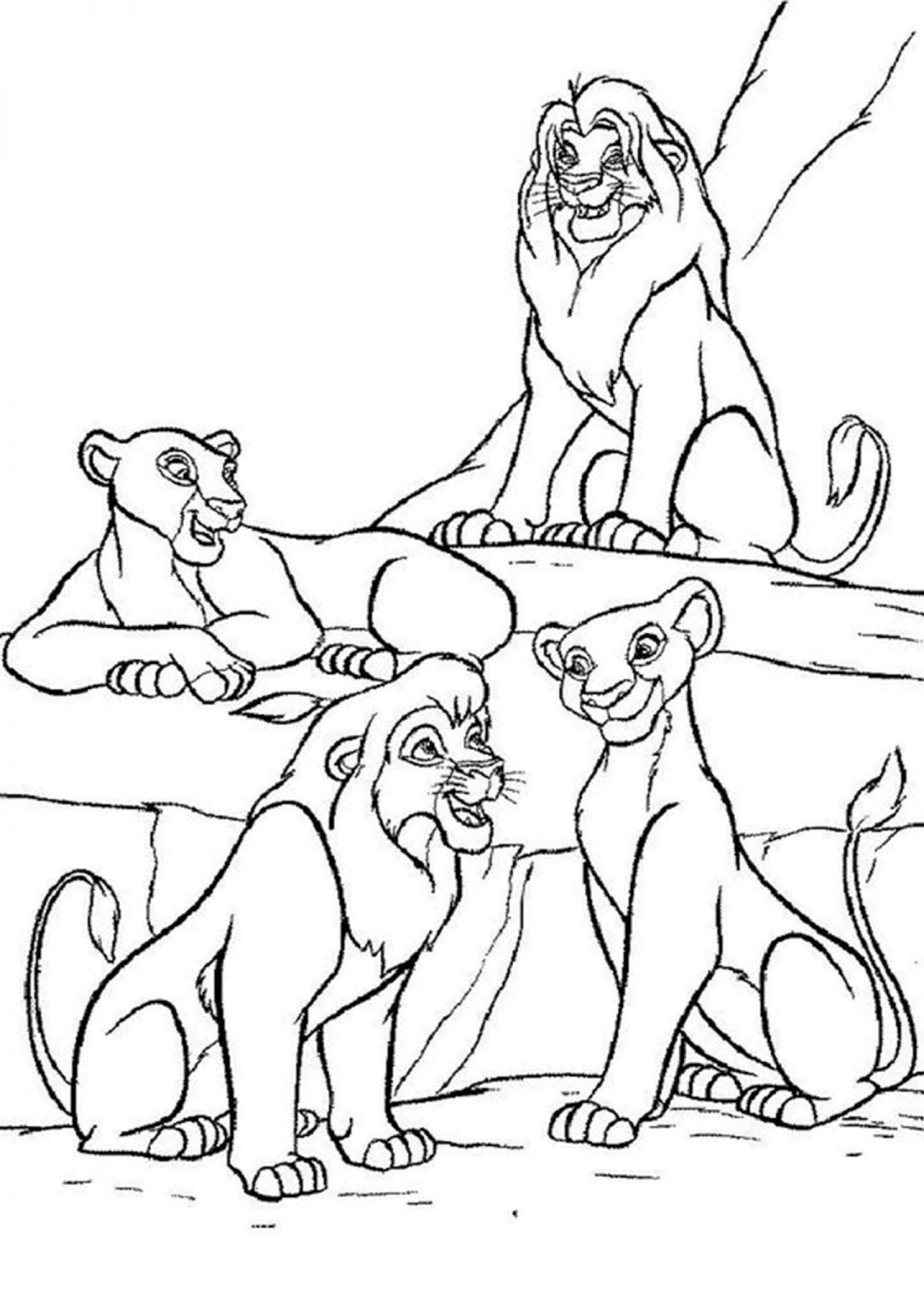 Free & Easy To Print Lion King Coloring Pages - Tulamama