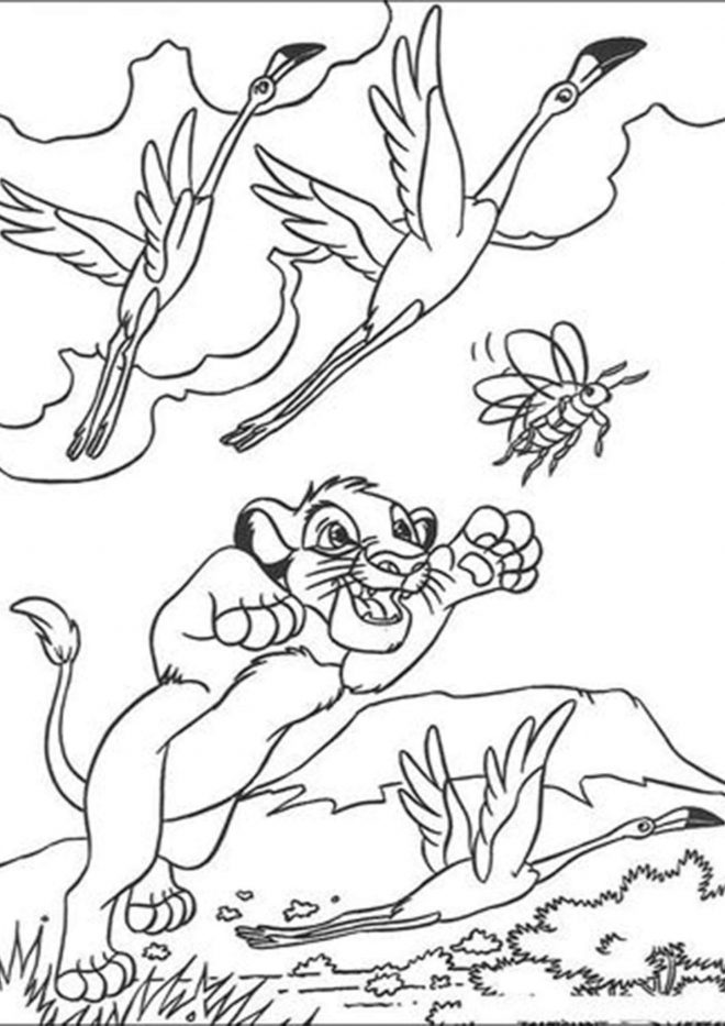 Free & Easy To Print Lion King Coloring Pages - Tulamama
