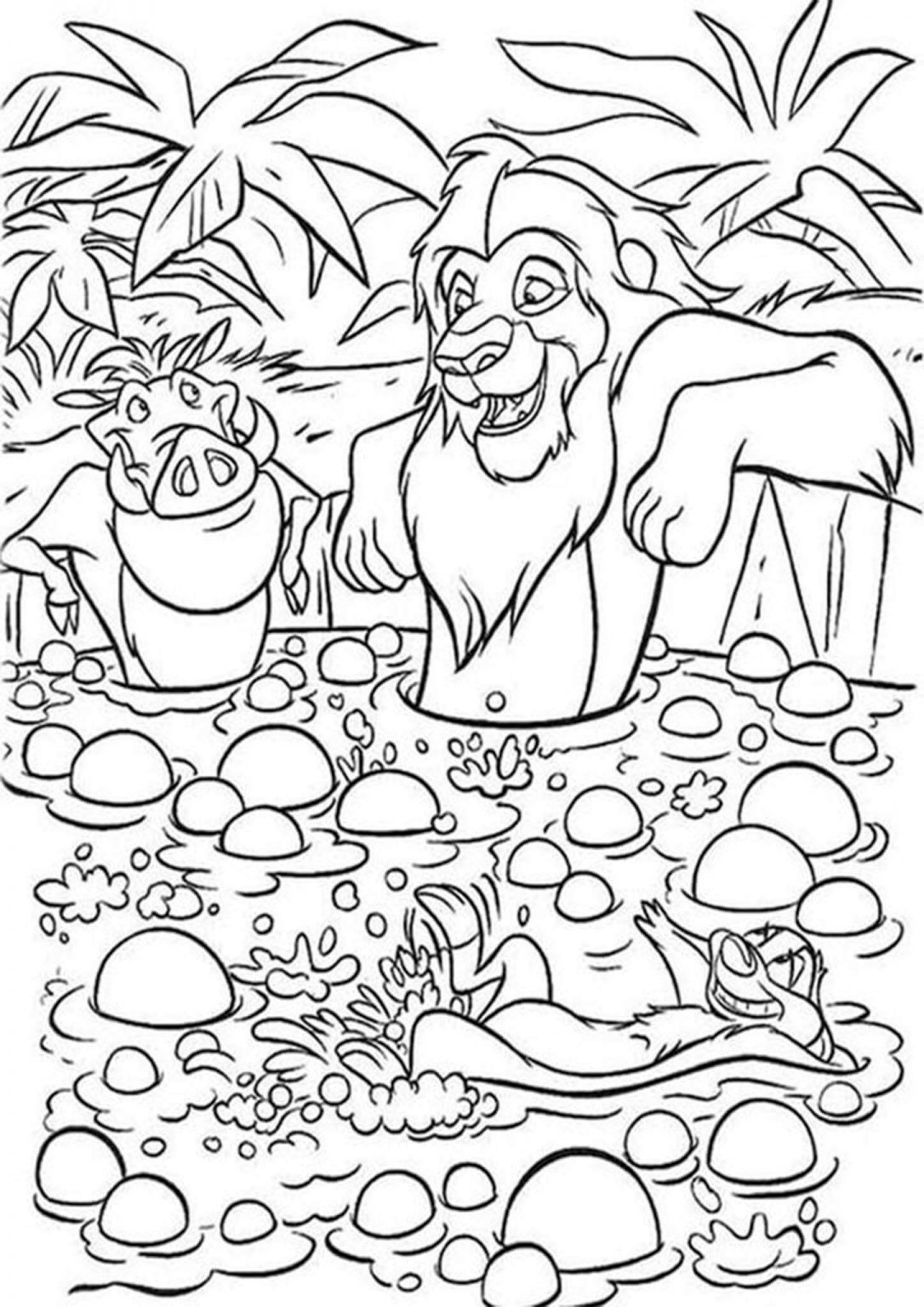 Free & Easy To Print Lion King Coloring Pages - Tulamama