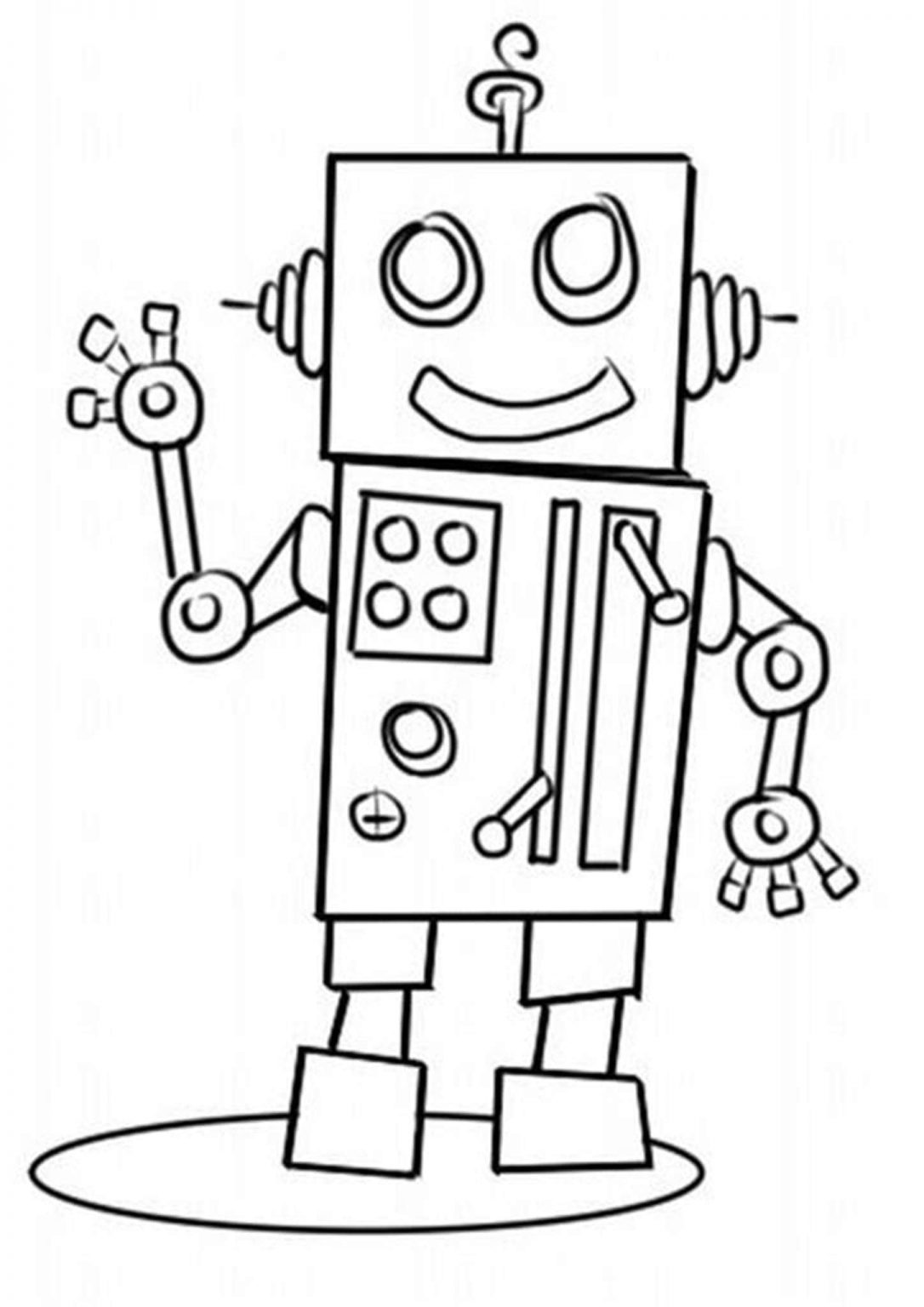 Free & Easy To Print Robot Coloring Pages - Tulamama