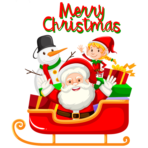 Free & Cute Santa Sleigh Clipart For Your Holiday Decorations - Tulamama