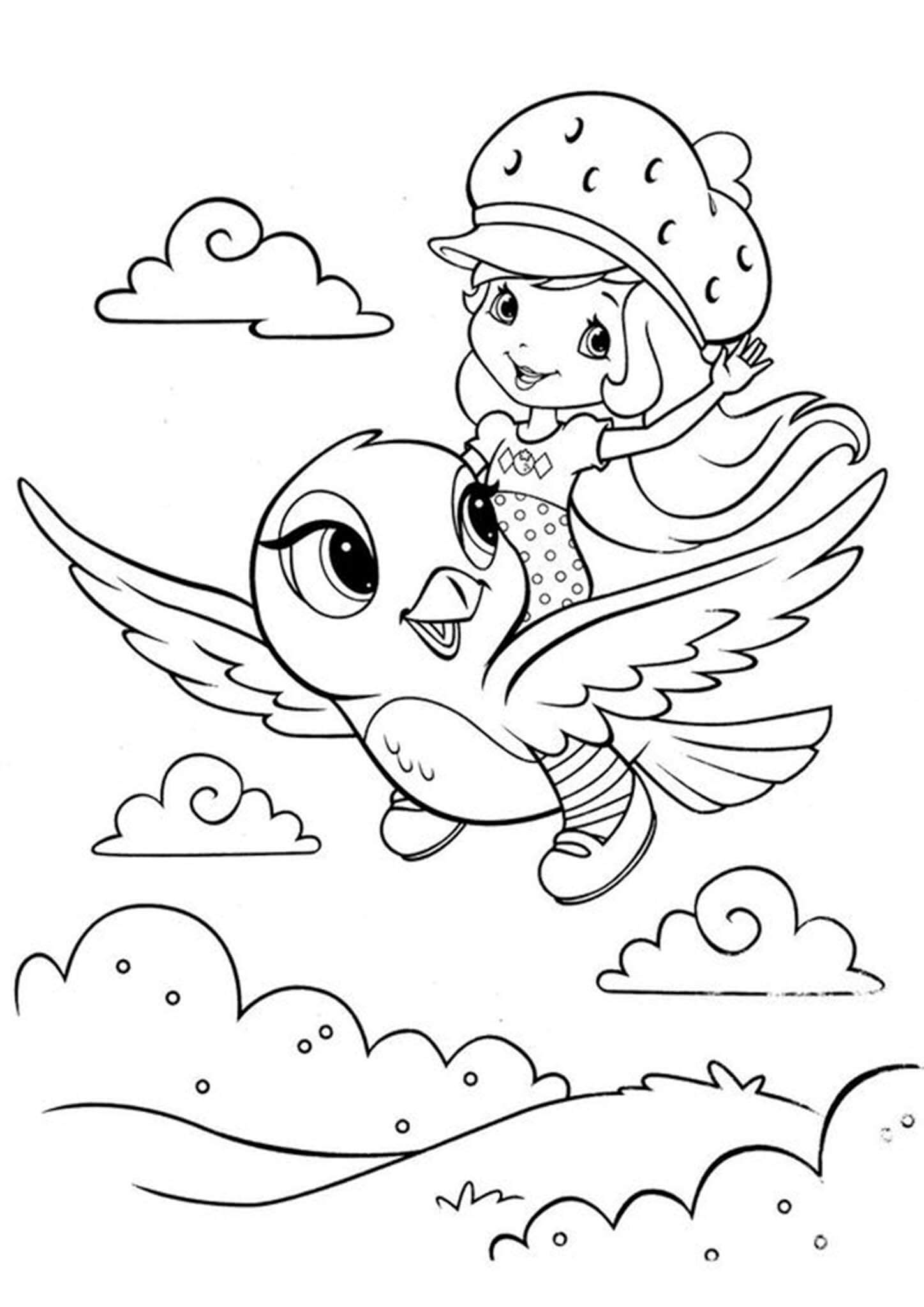 Free & Easy To Print Strawberry Shortcake Coloring Pages - Tulamama