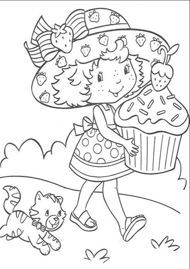 Free & Easy To Print Strawberry Shortcake Coloring Pages - Tulamama