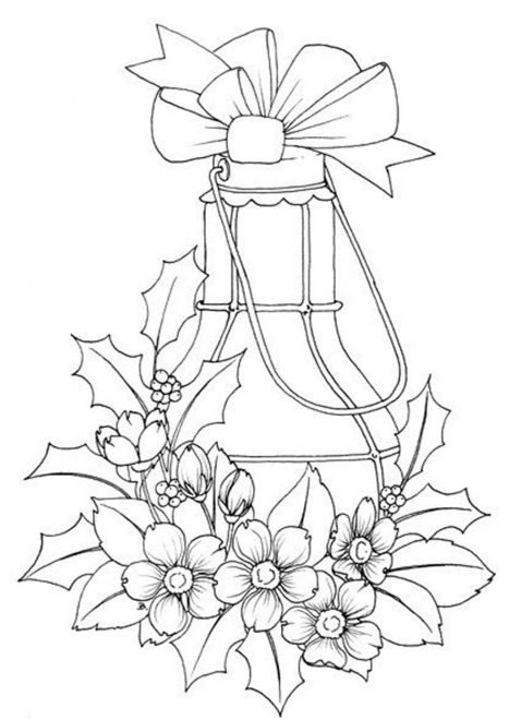 Free & Easy To Print Adult Christmas Coloring Pages - Tulamama