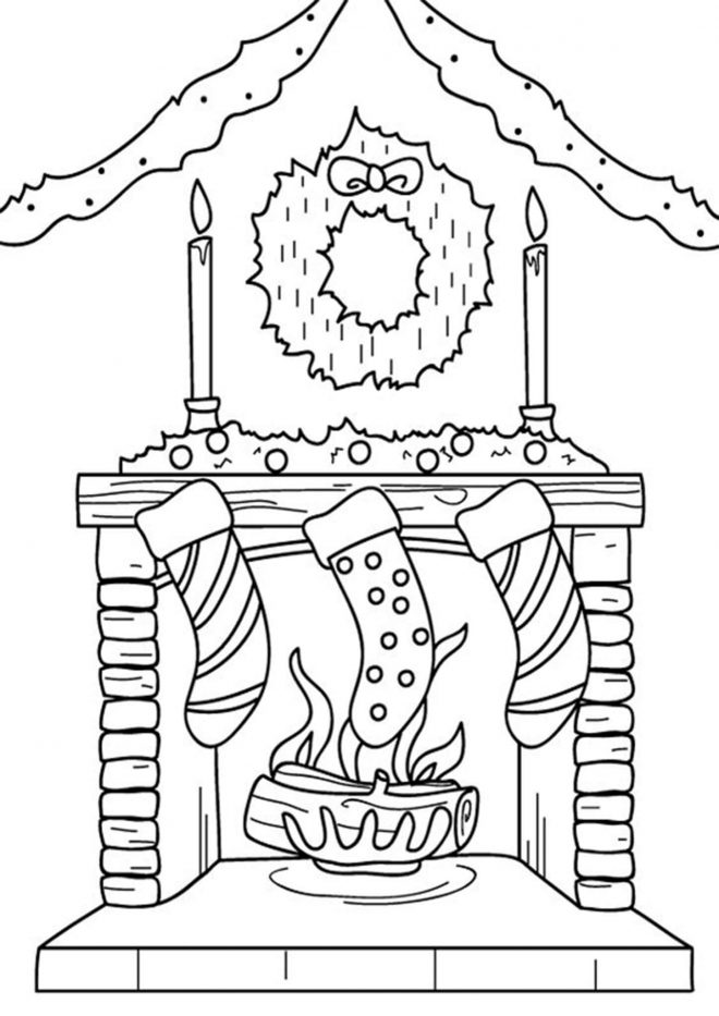 Christmas Stocking Coloring Pages For Kids - Tulamama