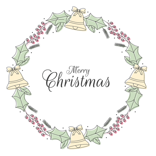 Free & Cute Christmas Wreath Clipart For Your Holiday Decorations ...