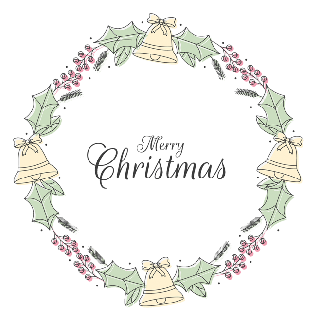 Free & Cute Christmas Wreath Clipart For Your Holiday Decorations ...