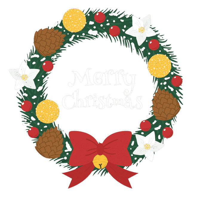 Free & Cute Christmas Wreath Clipart For Your Holiday Decorations ...